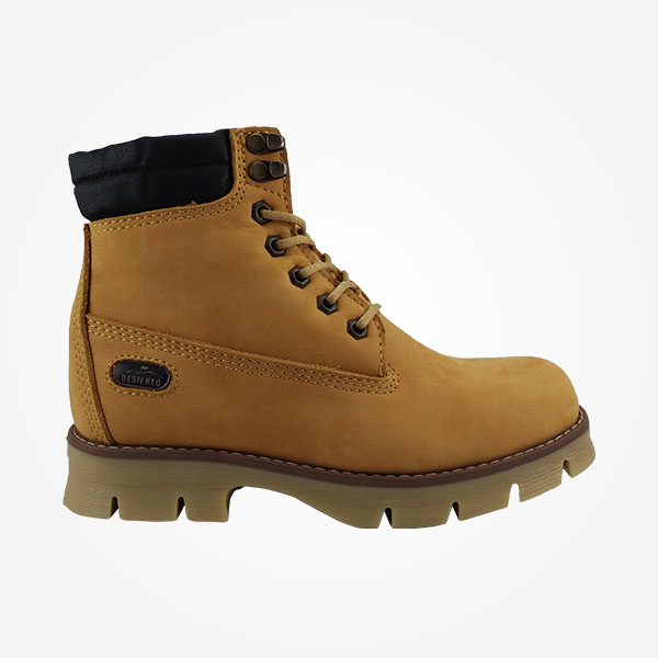 Bota Sahara Beige Claro, todo terreno, elaborada en cuero gamuzado